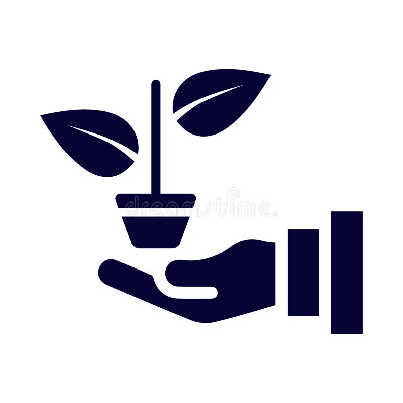 Tree, Plant, Save Nature, Plant Tree, Green Tree Growing in Hand Icon ...