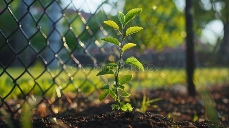 A Tree Planted in Soil for Reforestation, Symbolizing Hope for Future ...