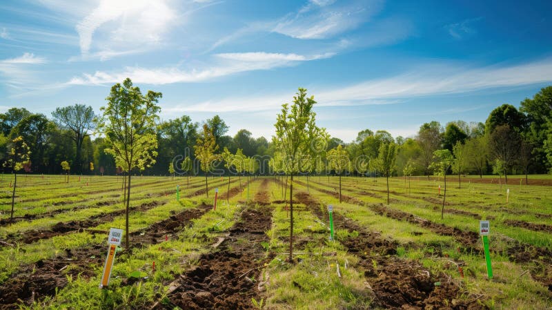 A Tree Planted in Soil for Reforestation, Symbolizing Hope for Future ...