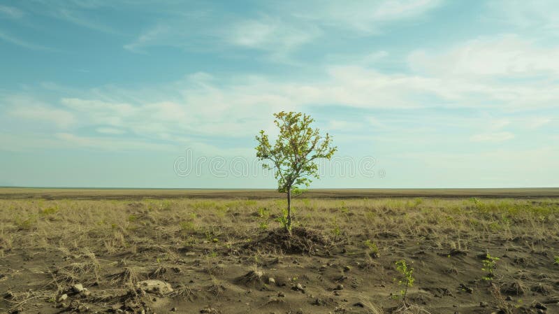 A Tree Planted in Soil for Reforestation, Symbolizing Hope for Future ...