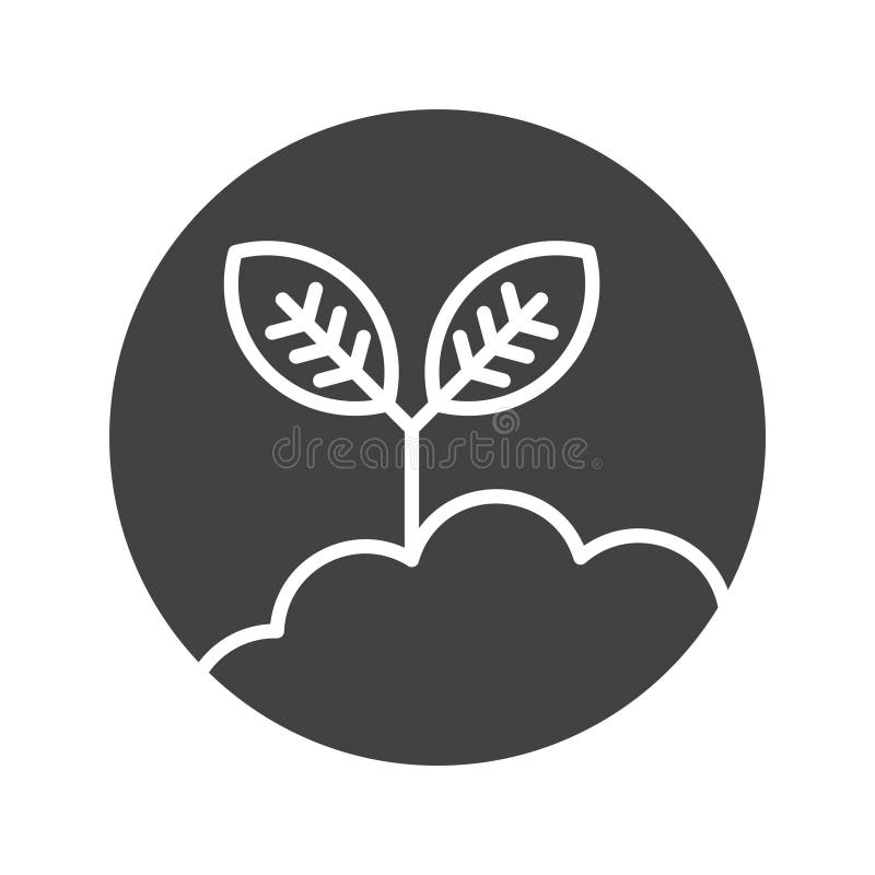 Tree Planting Icon Image. stock vector. Illustration of conservation ...