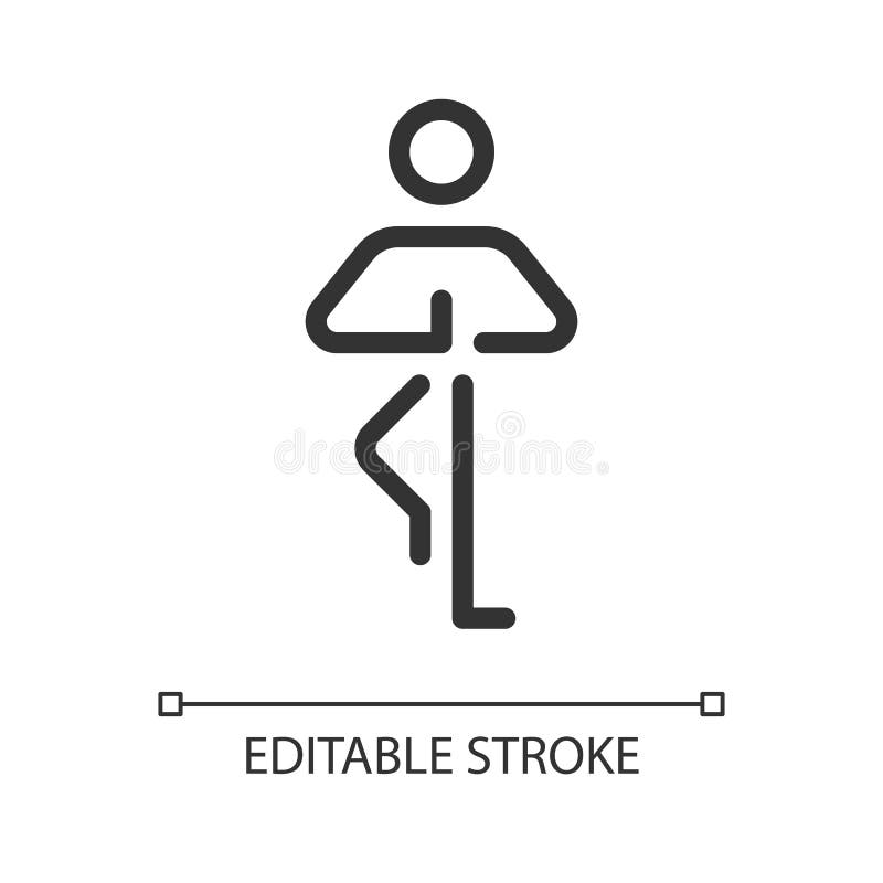 Tree Pose Pixel Perfect Linear Ui Icon Stock Vector - Illustration of ... Tree Pose Pixel Perfect Linear Ui Icon Stock Vector - Illustration of ...