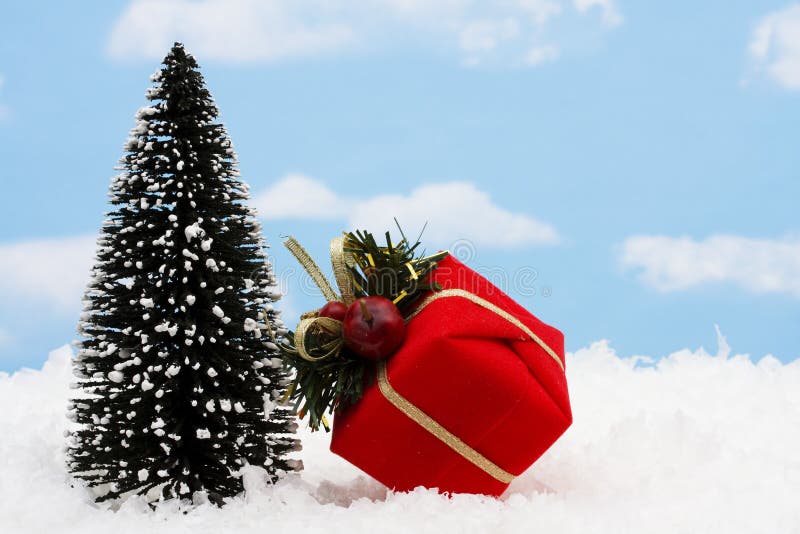 Tree with Present stock image. Image of ribbon, present - 5966957