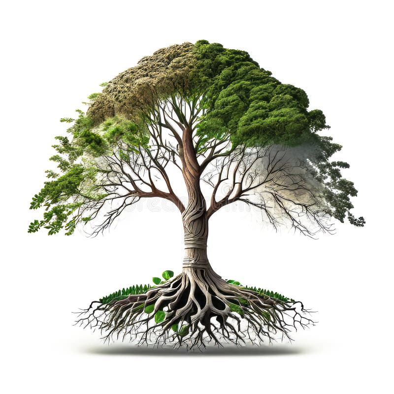 Roots Showing Tree Stock Illustrations – 131 Roots Showing Tree Stock ...