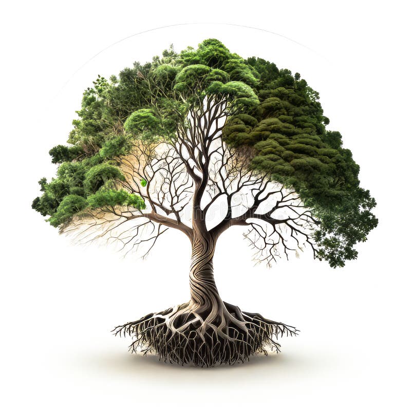 Roots Showing Tree Stock Illustrations – 131 Roots Showing Tree Stock ...
