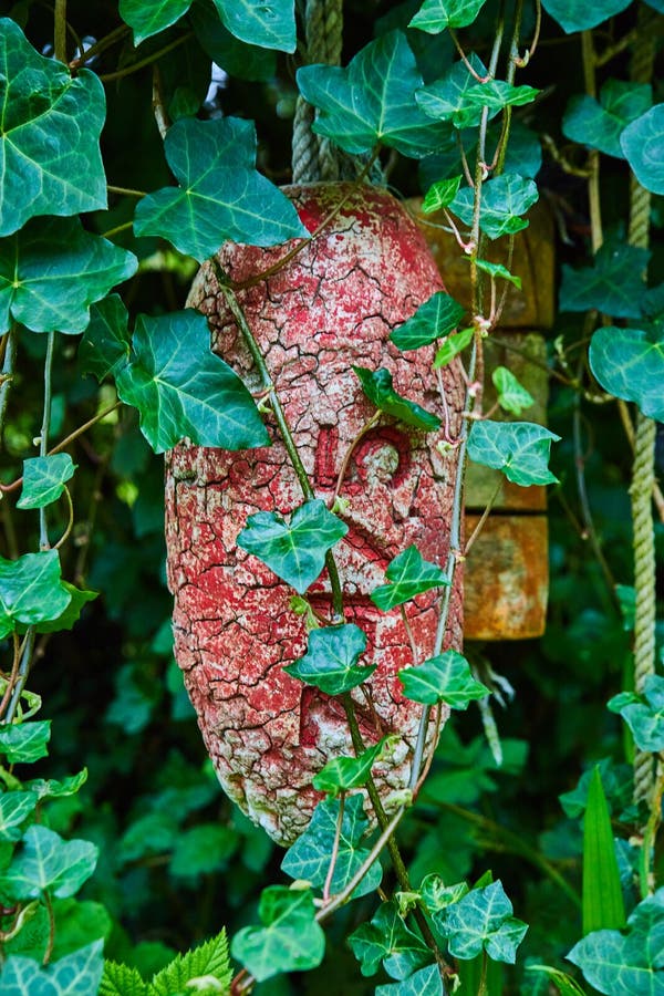 Tree with Red Foam Bullet Decoration Stock Photo - Image of plant ...