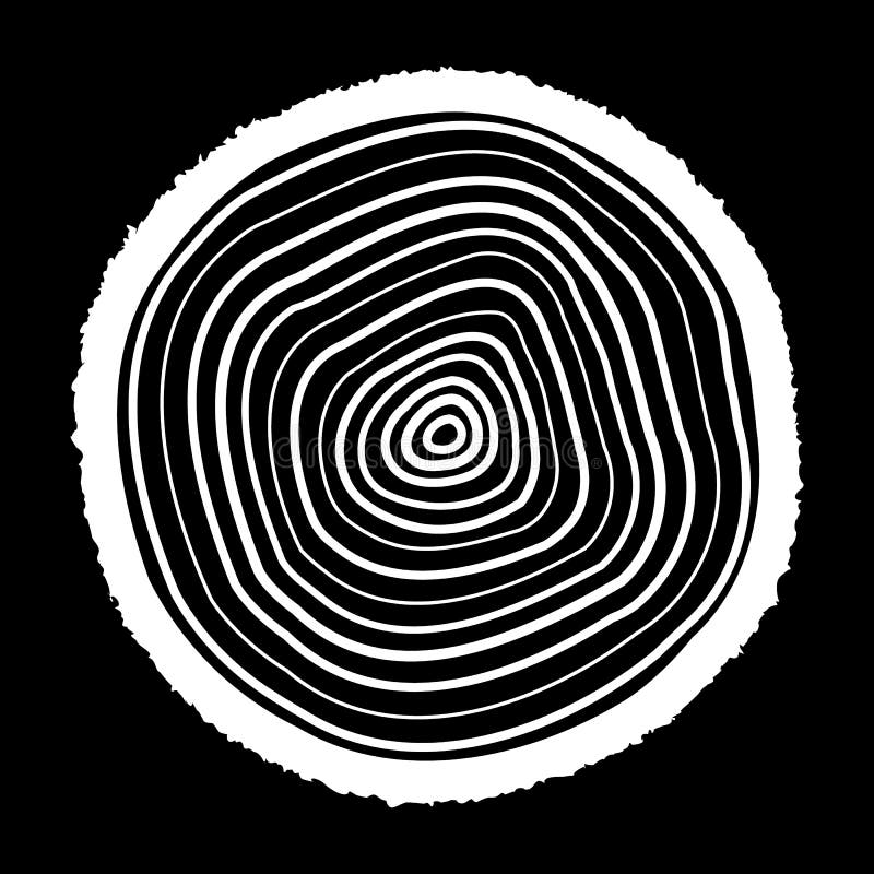 The Tree Rings Icon. Tree Rings Symbol Stock Illustration ...