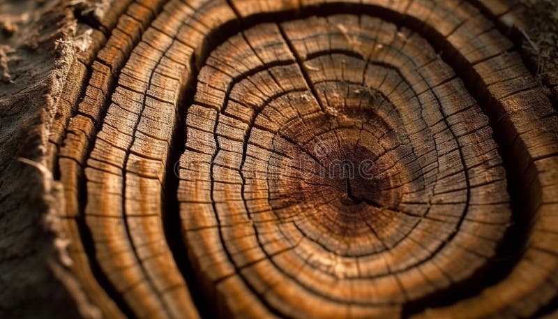 Tree Rings Show History of Growth and Aging Generated by AI Stock Image ...