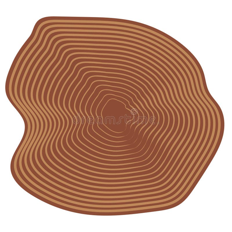Tree Rings, Stump Year Circle Tree Ring Trunk Cut Stock Vector ...