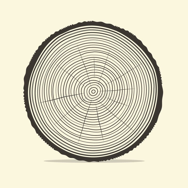Tree rings stock vector. Illustration of growth, natural - 2908759