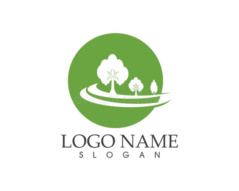 Tree road icon sign logo stock vector. Illustration of isolated - 127769588