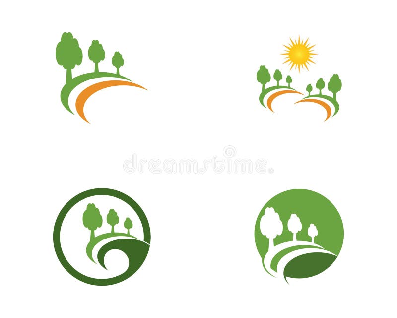Tree road icon sign logo stock vector. Illustration of isolated - 127769626