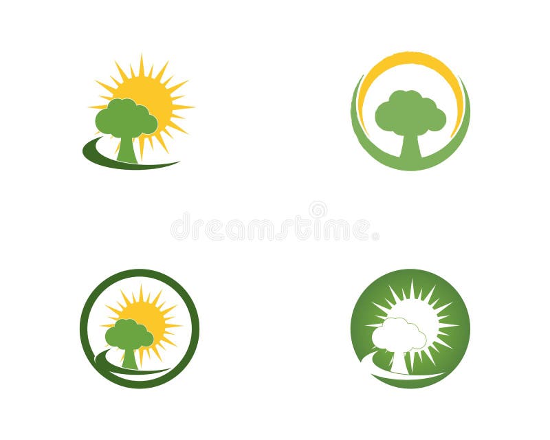 Tree road icon sign logo stock vector. Illustration of earth - 127769351