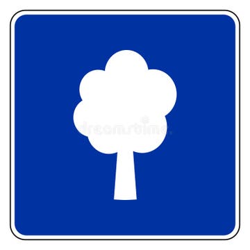 Tree and road sign stock vector. Illustration of wood - 244957460