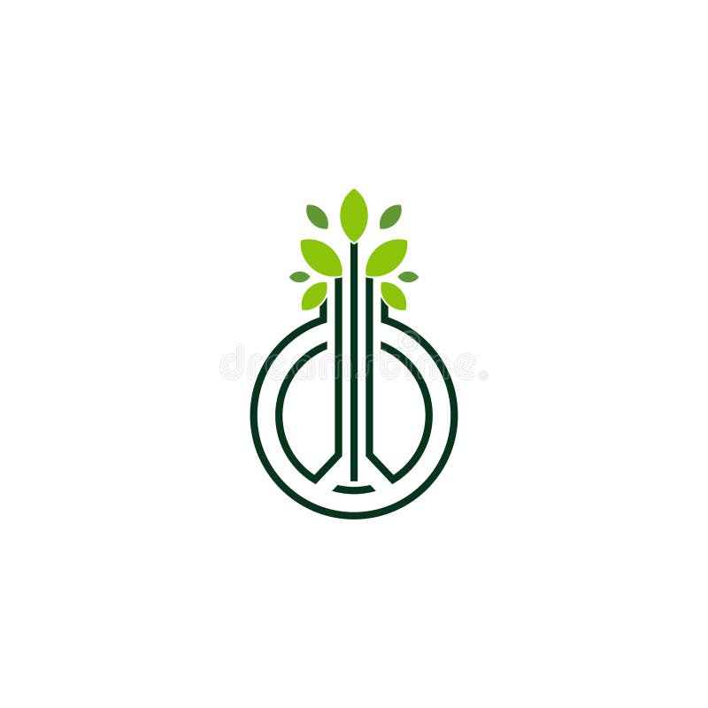 Tree and Root Logo Design with Combine Laboratory Bottle and Leaf Stock ...