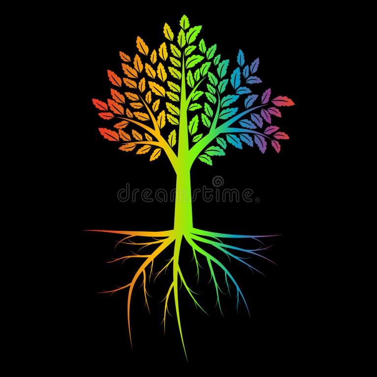 Tree Roots Rainbow Stock Illustrations – 607 Tree Roots Rainbow Stock ...