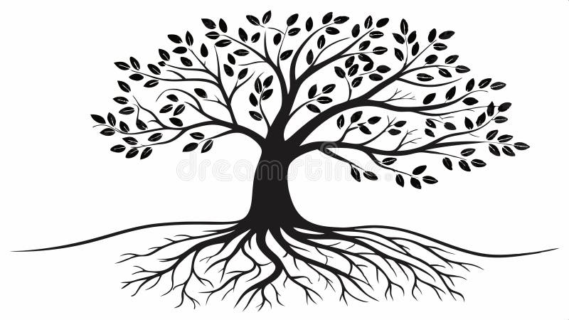 Tree Roots Branches Life Stock Illustrations – 6,493 Tree Roots ...