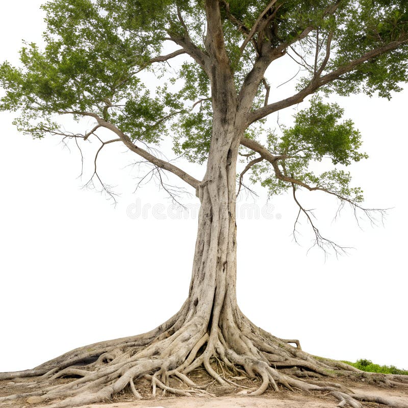 Tree with Roots stock illustration. Illustration of trees - 356691797