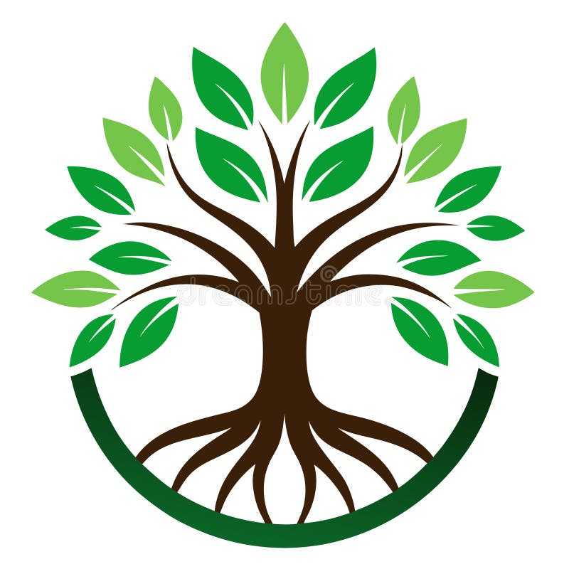 Tree Roots Logo stock vector. Illustration of element - 338359273