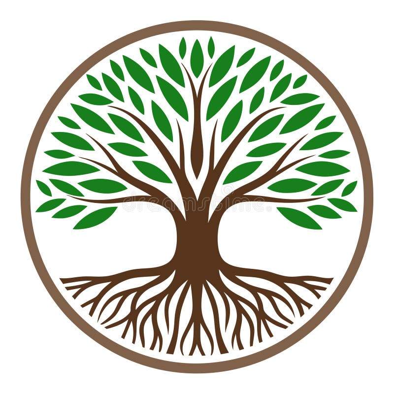 Tree Roots Logo stock vector. Illustration of element - 338359273
