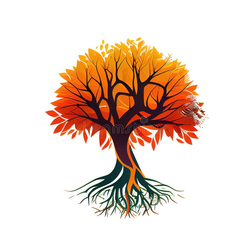 Tree Silhouette Logo Design Concept in Minimalist Vector Style ...