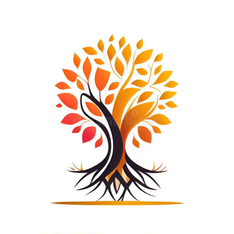 Tree Silhouette Logo Design Concept in Minimalist Vector Style ...