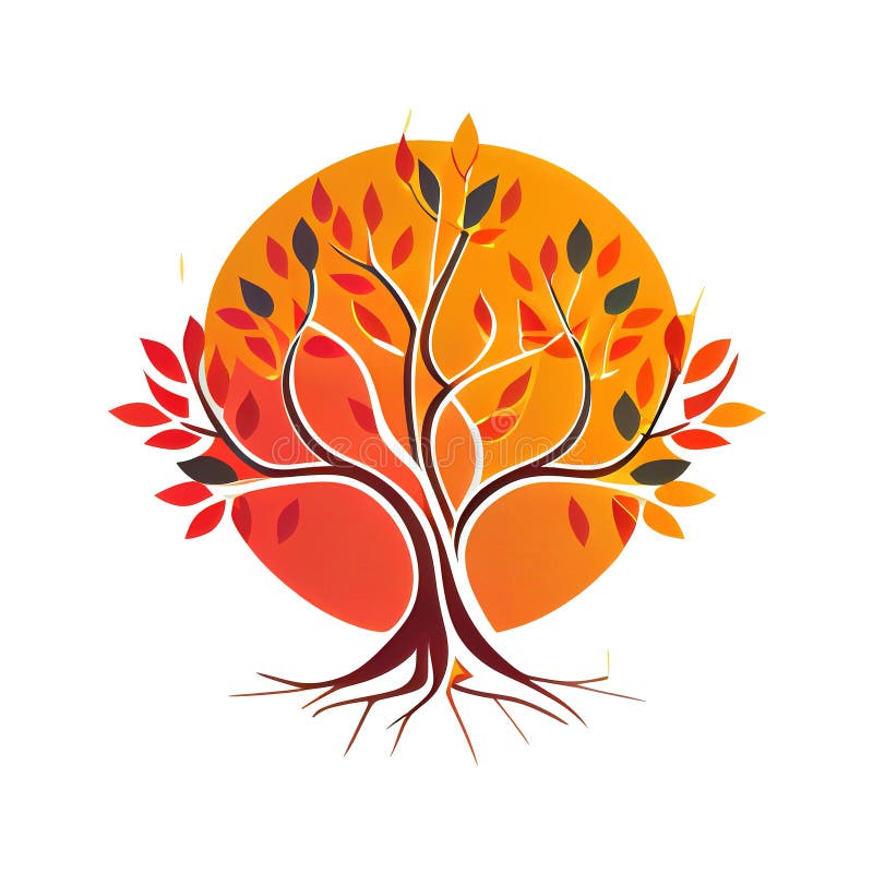 Tree Silhouette Logo Design Concept in Minimalist Vector Style ...