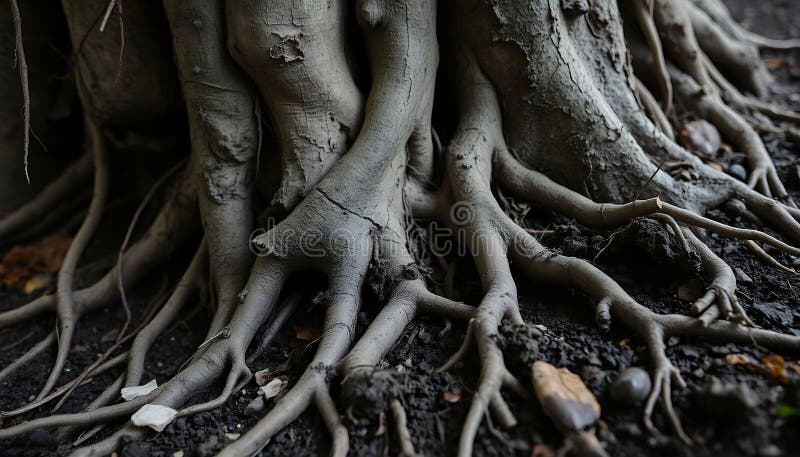 Tree Roots Texture Close,up, Natural Wood, Organic Pattern, Tree Base ...