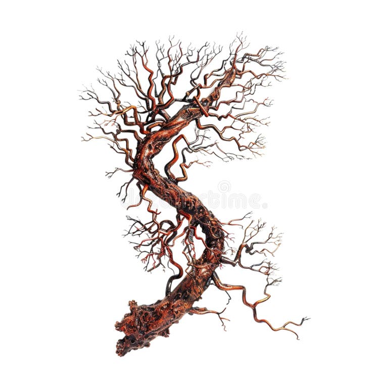 Tree with Roots on Transparent Background - Ai Generated Stock ...