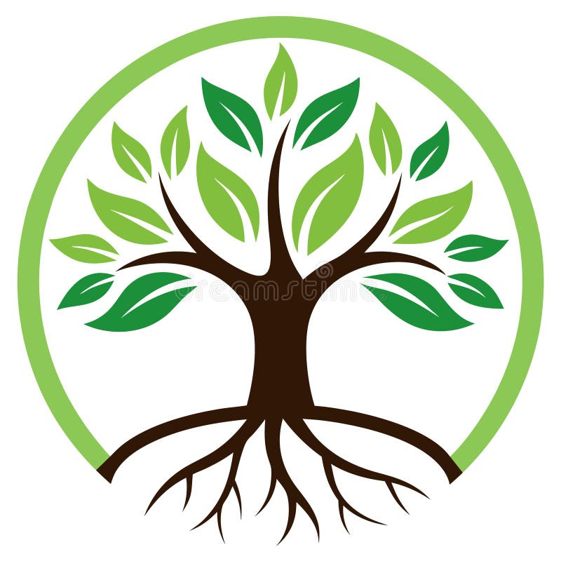 Tree Roots Logo stock vector. Illustration of element - 338359273