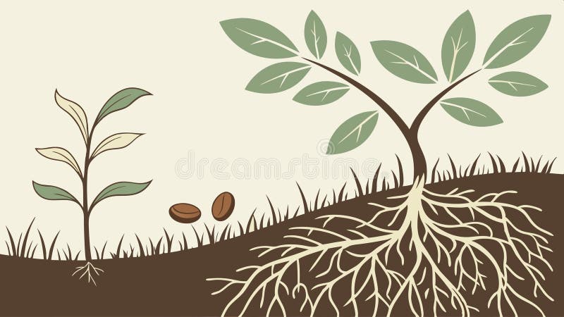 Tree Roots Underground, Plant Life and Nature S Hidden System Vector ...