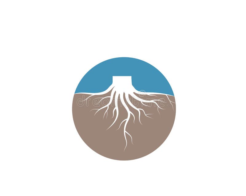 Tree Roots Vector Icon Illustration Design Stock Vector - Illustration ...