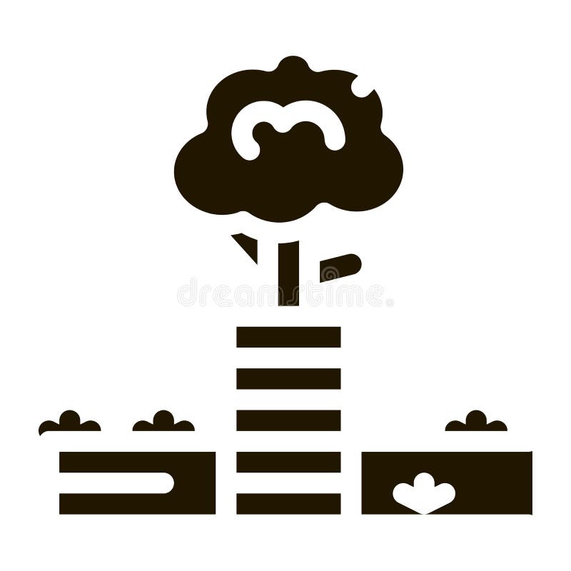 Tree Safe Fence Icon Vector Glyph Illustration Stock Vector ...
