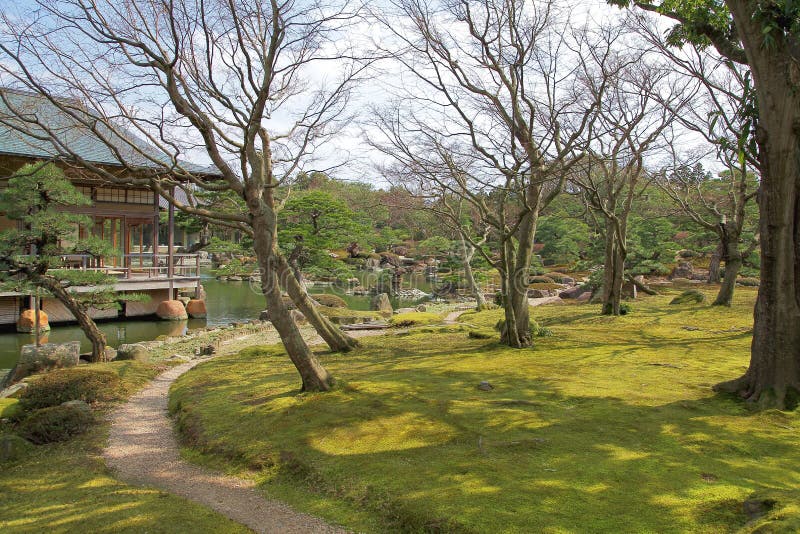 Tree Shade Over Meander Walk Path Stock Photo - Image of peace, shade ...