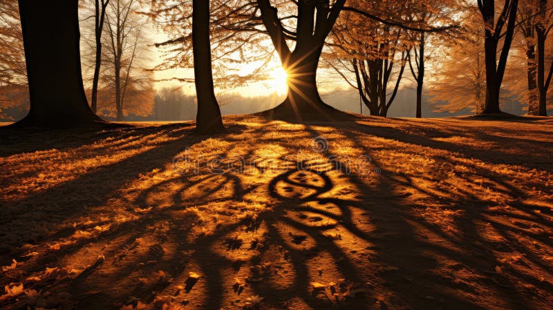Tree shadow light effect stock image. Image of atmosphere - 317389597