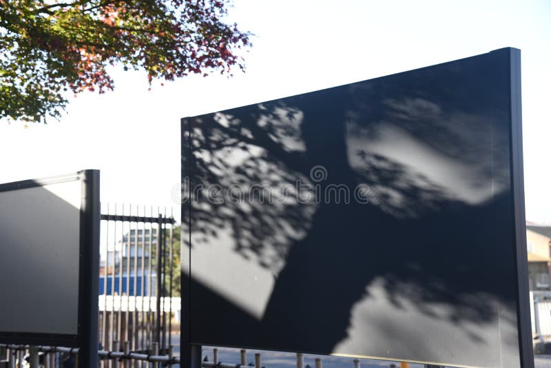 The Tree Shadow on Street Corner. Stock Image - Image of shade, view ...