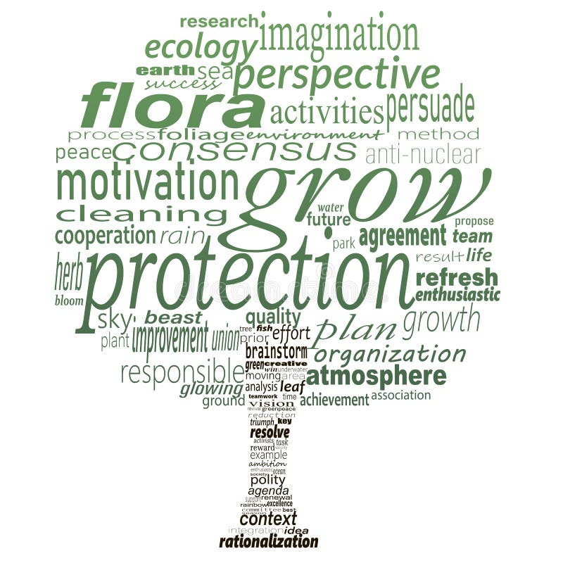 Greenpeace and tree stock vector. Illustration of botany - 9324580