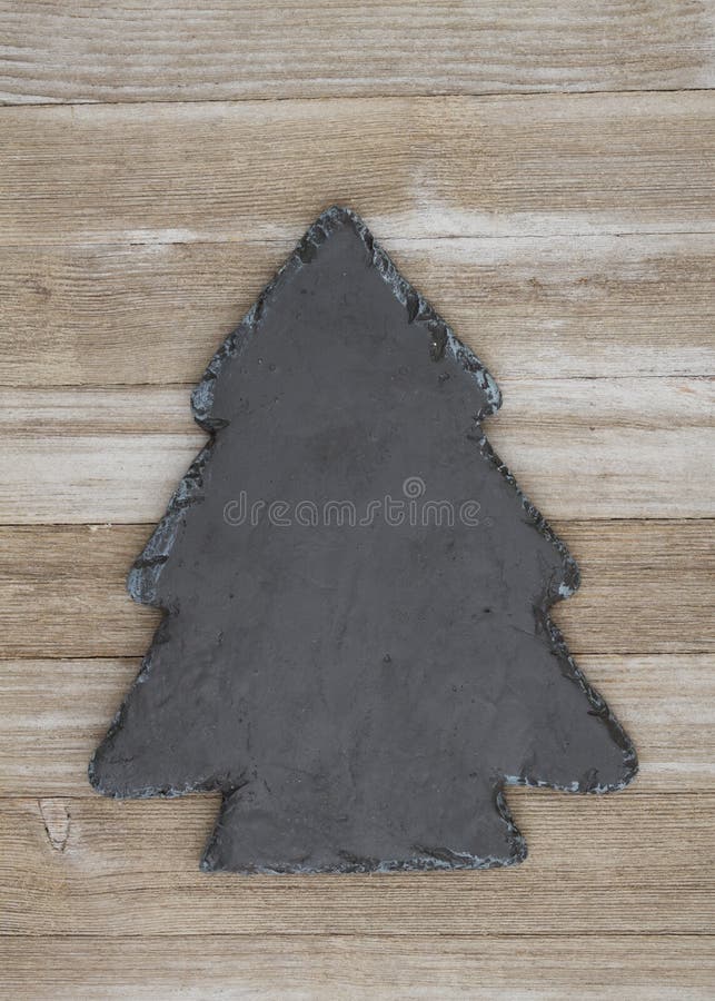 Tree Shaped Chalkboard on Weathered Wood Stock Image - Image of sign ...