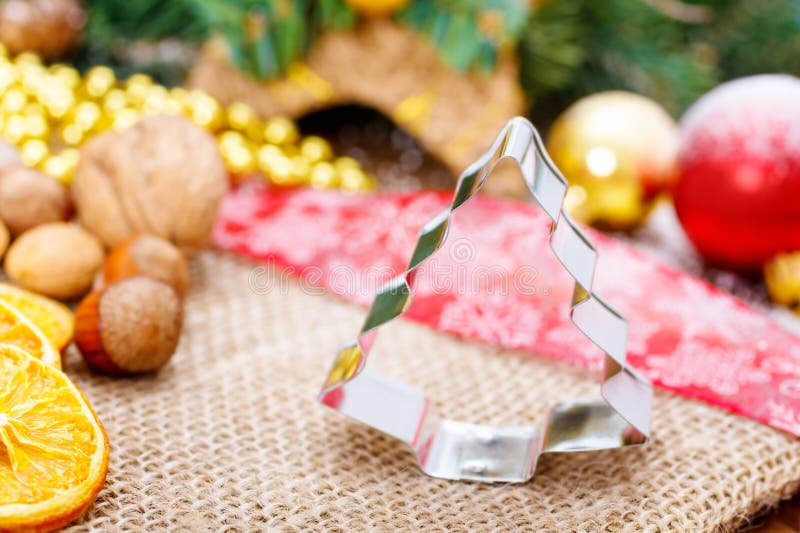 Tree shaped cookie cutter stock photo. Image of homemade - 35131340