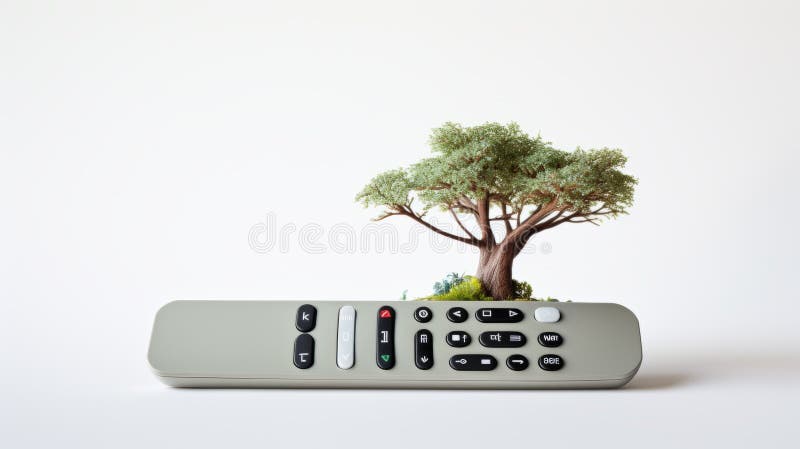 Japanese-style Landscape Remote with Tree Design Stock Illustration ...