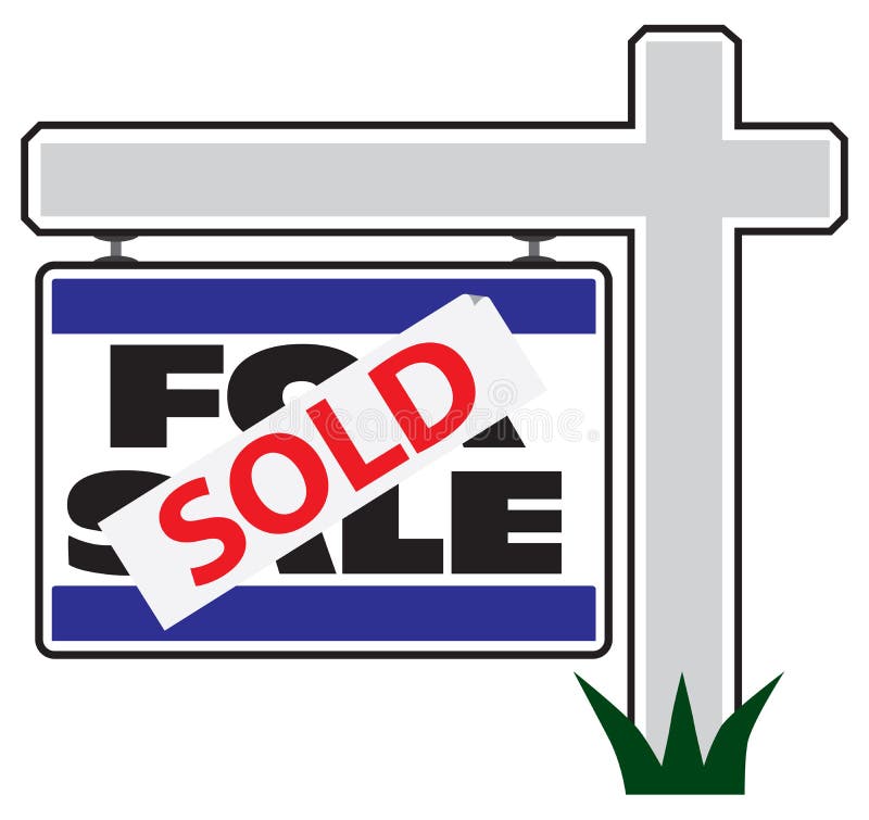 Covered Up for Sale Sign stock vector. Illustration of applied - 212208279