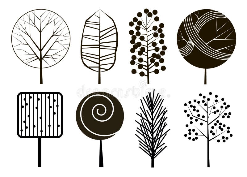 Tree Sign Vector Symbol Computer Illustration Stock Vector ...