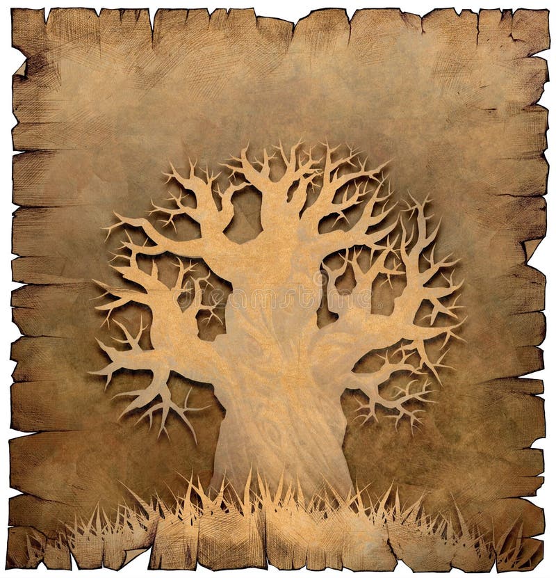 Scroll Tree Clipart
