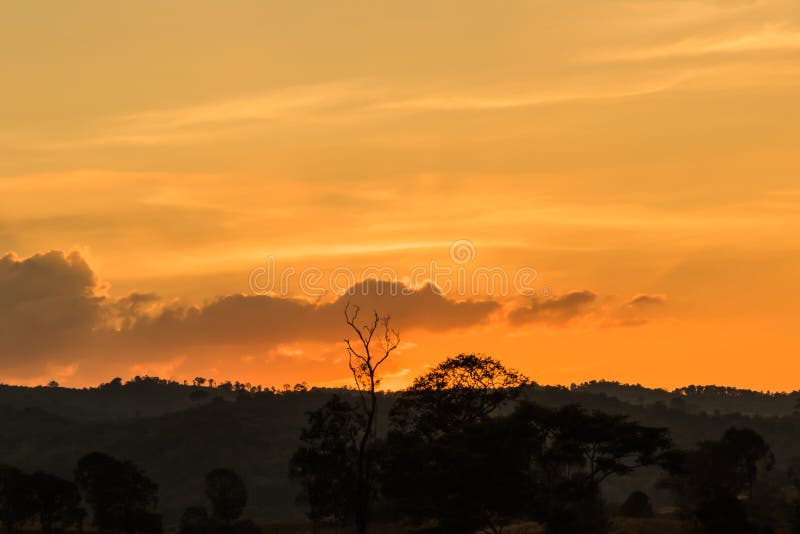 Sunset Beauty on View Point Stock Photo - Image of morning, landscape ...