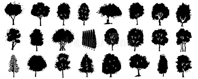 Cartoon Outline Trees Stock Illustrations – 5,960 Cartoon Outline Trees ...