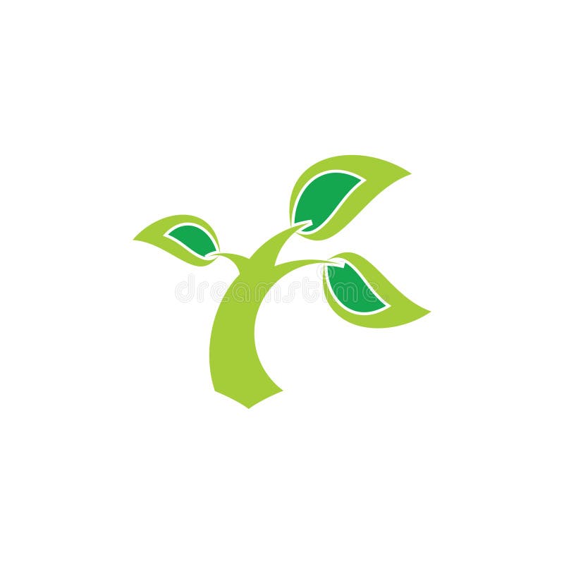 Tree Simple Blow by the Wind Logo Stock Vector - Illustration of ...