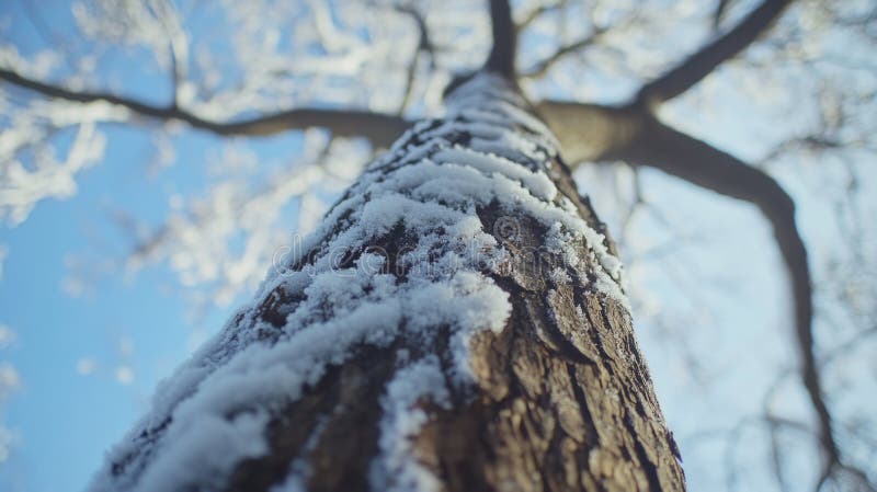 Snowy Tree Top stock photo. Image of xmas, snowy, nature - 372985476