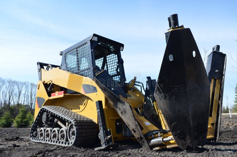 The tree spade stock image. Image of planting, yellow - 31087021
