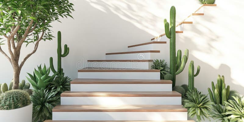 Tree Stairs Leading Up stock image. Image of stairs - 381892281