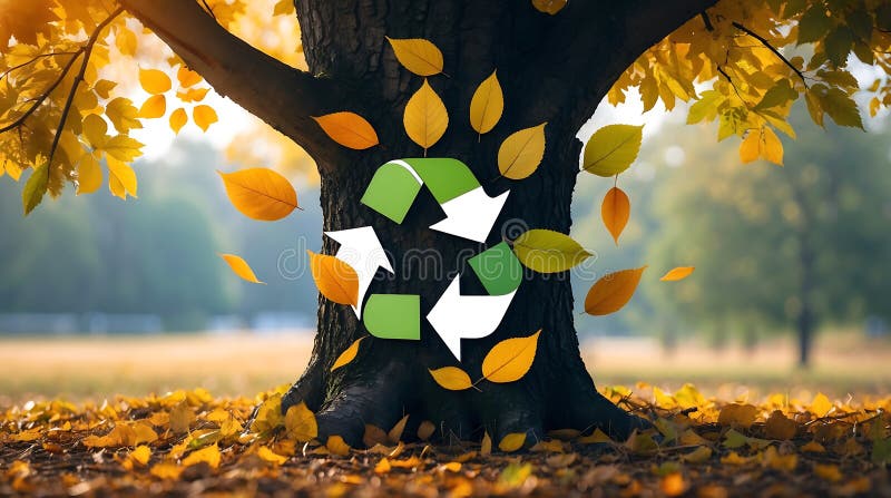 Tree with Renewable Leaves Representing Climate Awareness and ...